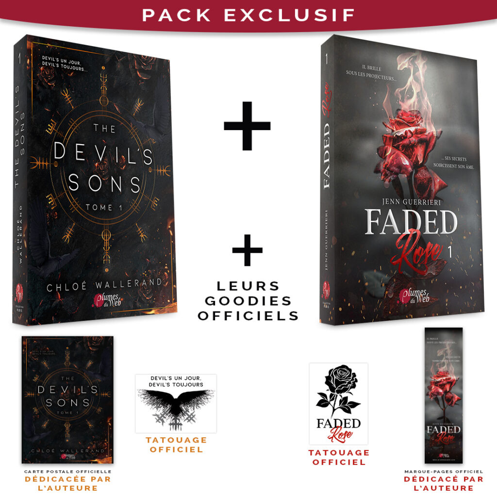 [PRÉCOMMANDE] Pack The Devil's Sons 1 + Faded Rose 1 + Dédicaces + Tatouages - Brochés